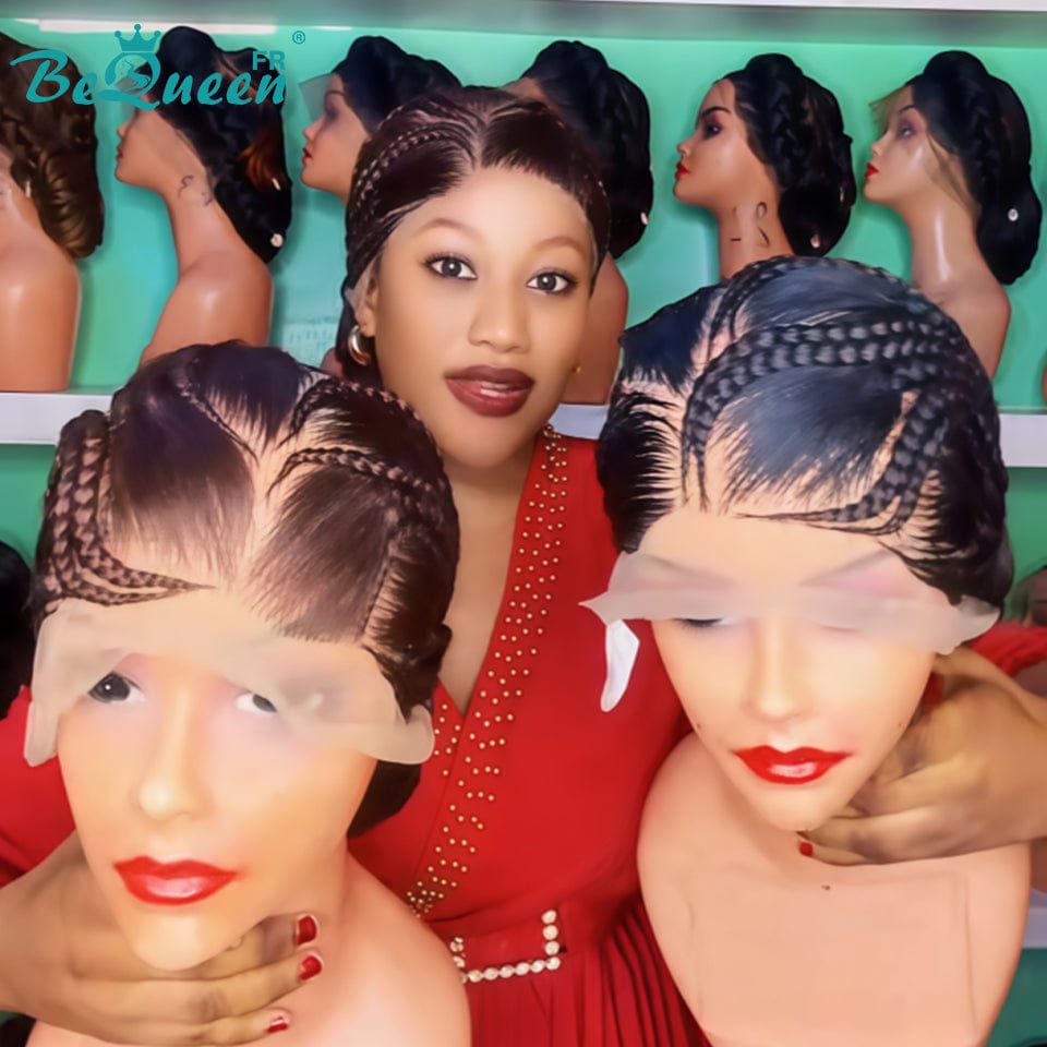 BeQueen “Lucye" Perruque avec 5 Tresses Full lace style 7 – BeQueenWig FR