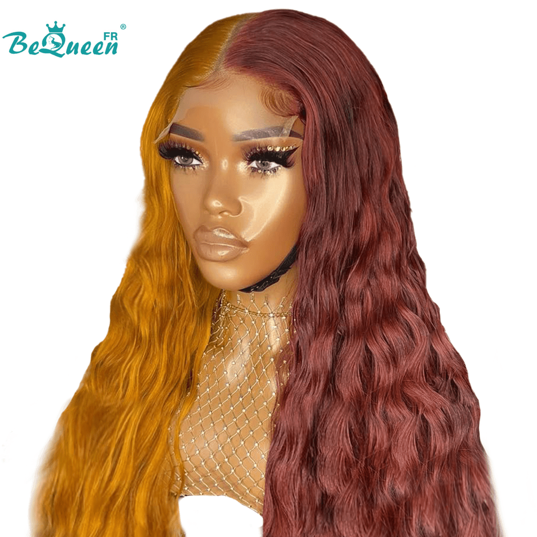 BeQueen "Phoenix" Perruque Longue Deep Wave avec Lace Closure 4x4 ...