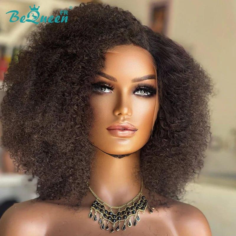 BeQueen “Addi” Perruque Bob Afro Curly Wave avec Lace Frontale 13X4 ...